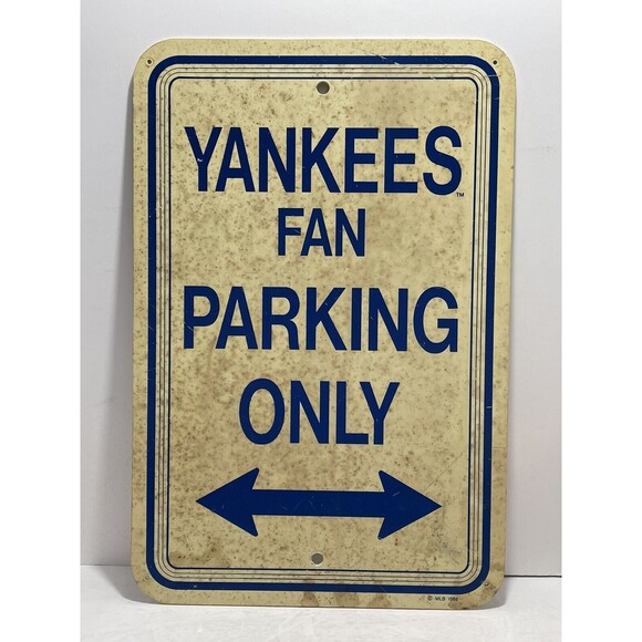 New York Yankees | Wall Decor | Vintage Mlb 988 Yankees Fan Parking ...